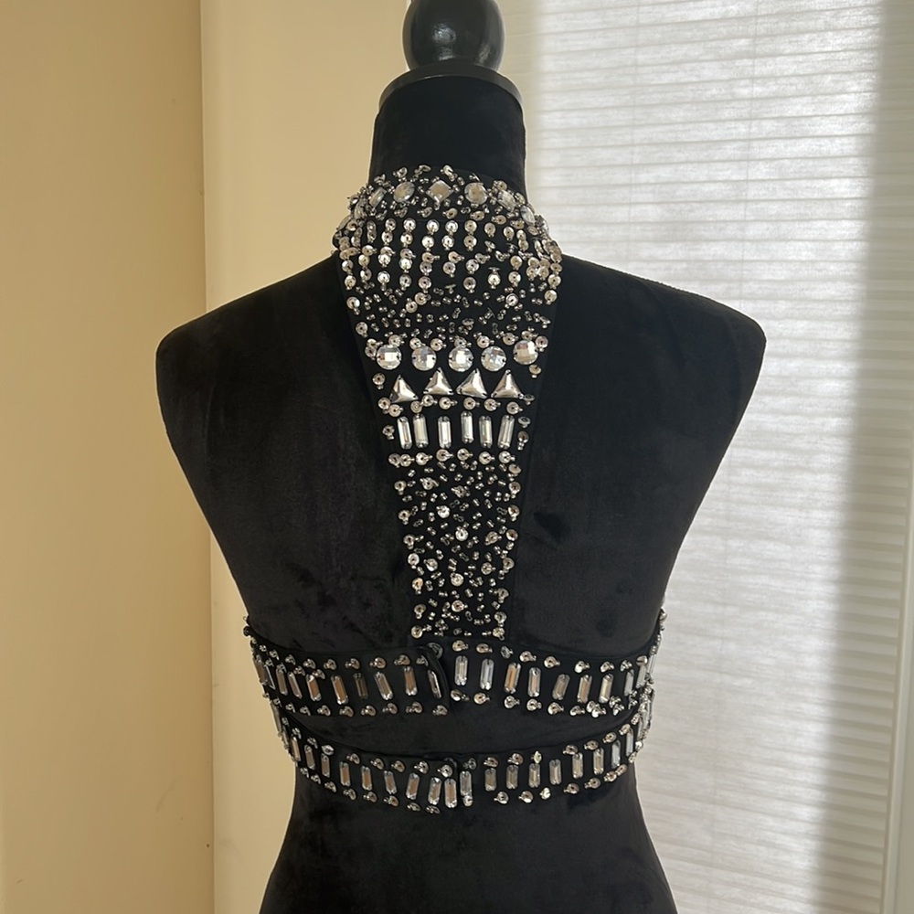 Bejeweled Halter Crop Top - Gem